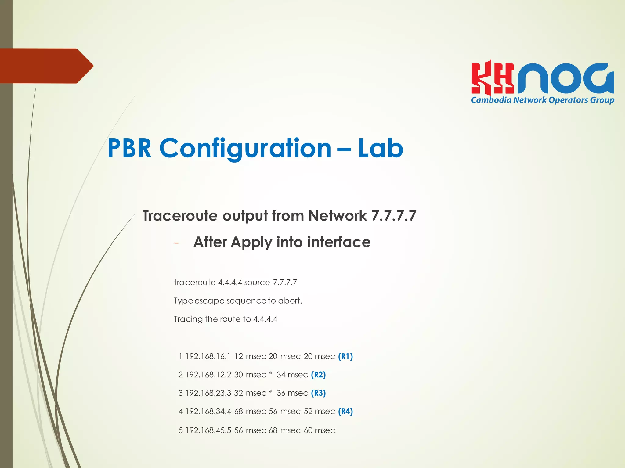 Policy Based Routing (PBR) | PDF