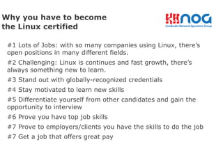 Why / How to become the Linux certified | PPT