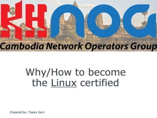 Why / How to become the Linux certified | PPT