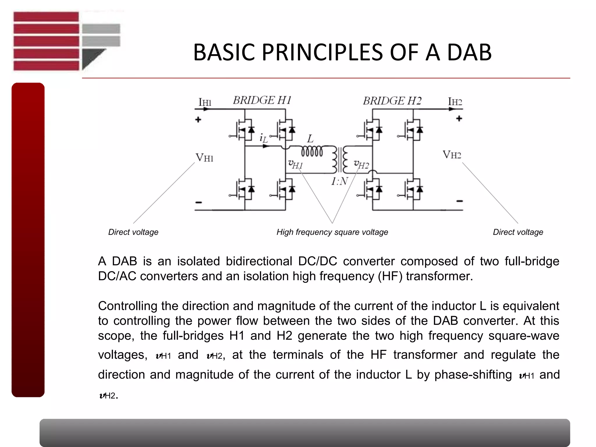 A Dual Active Bridge Dc Dc Converter For Application In A Smart User