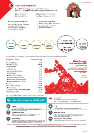 vodafone application | DOC