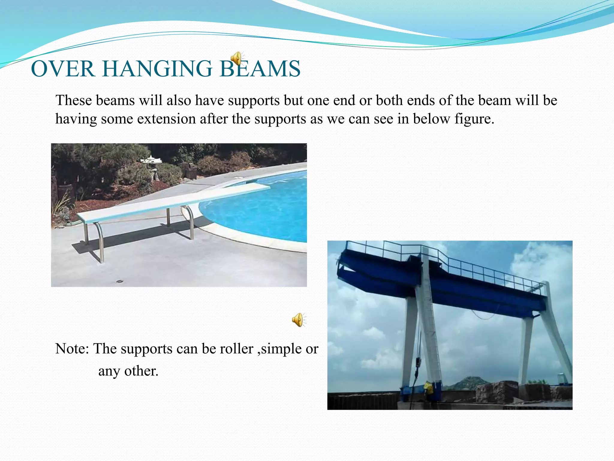 Types Of Beams, Supports & Loads by Mr. K.Satish Poojith Reddy | PPTX