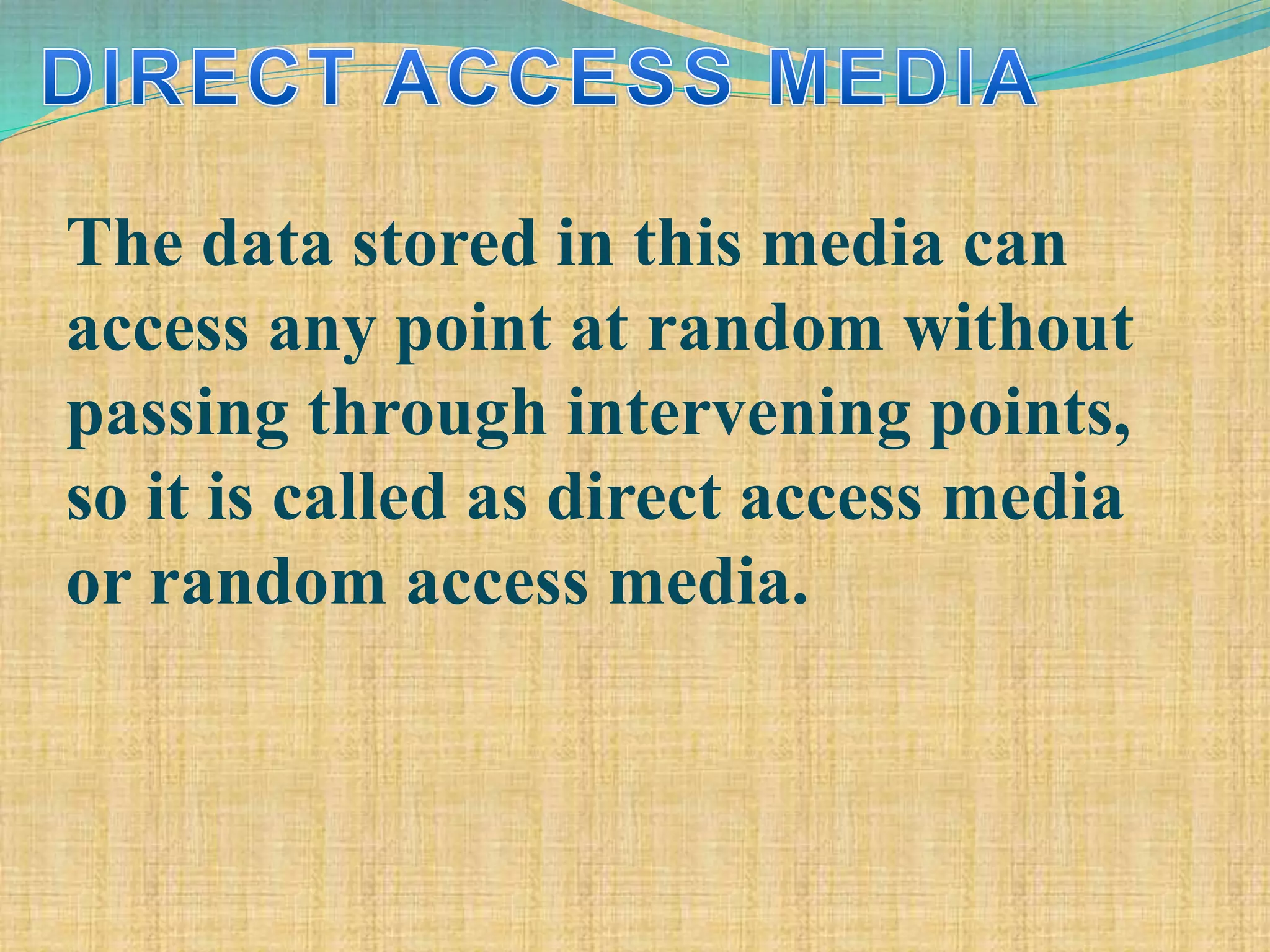 PPT on Auxiliary Storage Devices | PPTX
