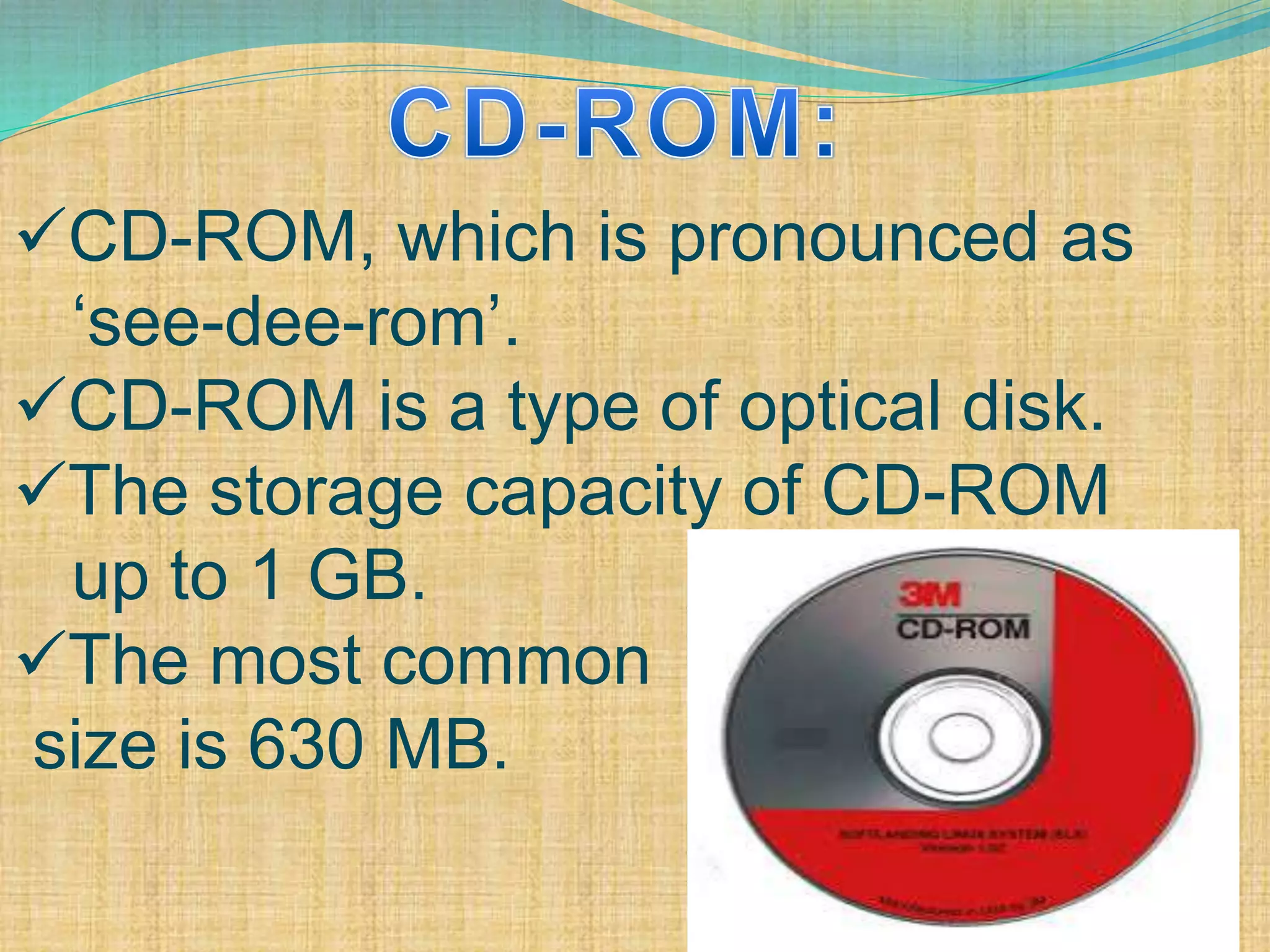 PPT on Auxiliary Storage Devices | PPTX