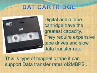 PPT on Auxiliary Storage Devices | PPTX