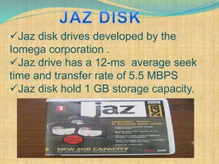 PPT on Auxiliary Storage Devices | PPTX