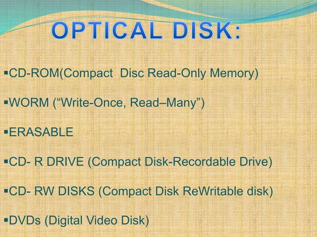 PPT on Auxiliary Storage Devices | PPTX