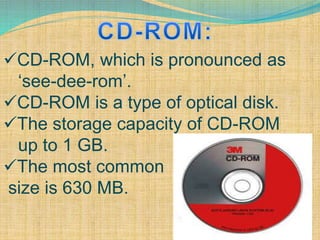 PPT on Auxiliary Storage Devices | PPTX