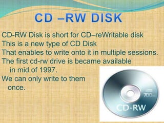 PPT on Auxiliary Storage Devices | PPTX