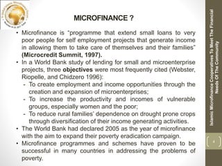 AlHud CIBE - Islamic Microfinance Cooperatives | PPTX