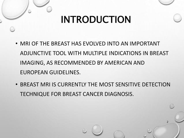 MRI BREAST PPT | PPTX