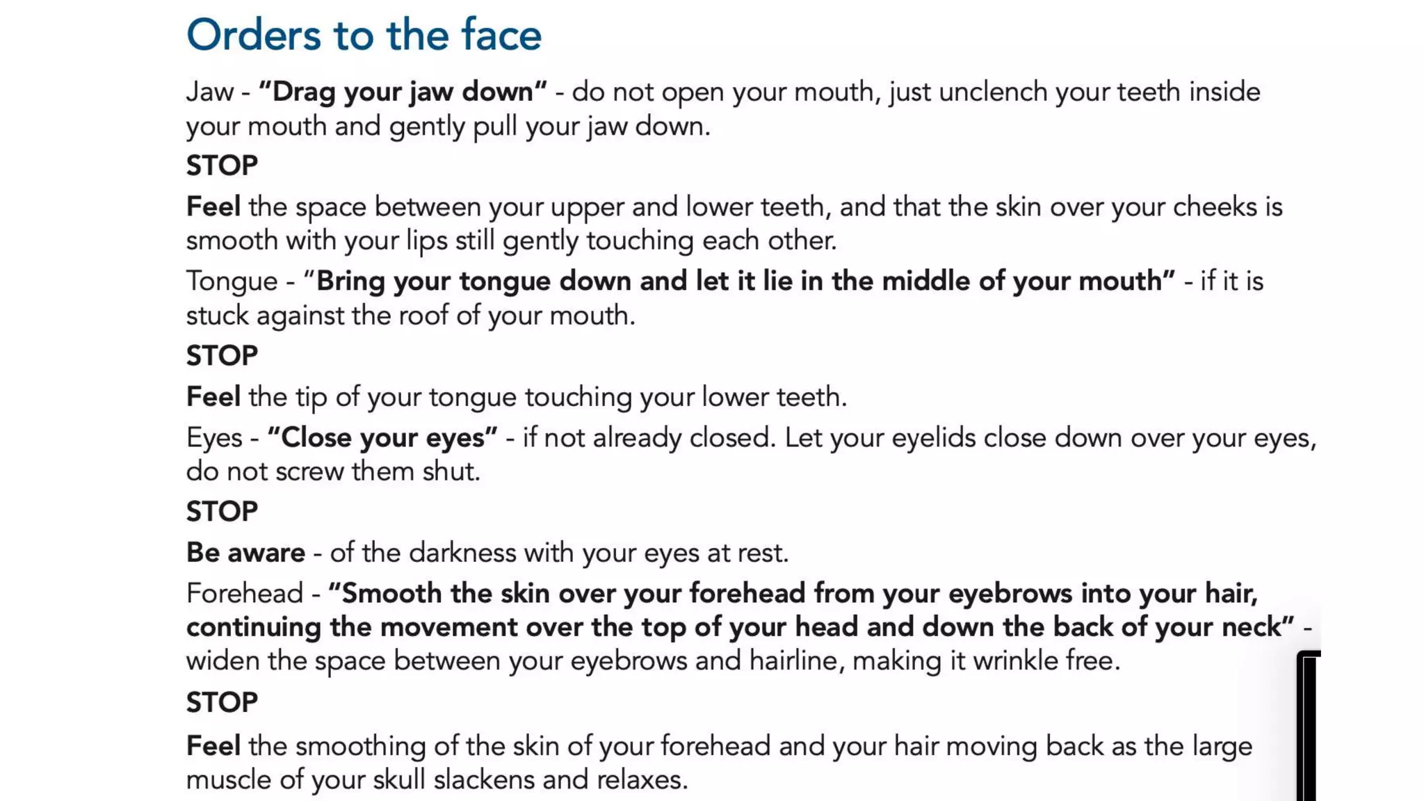 MITCHELL’S RELAXATION TECHNIQUE | PDF