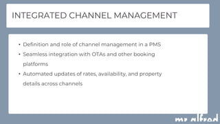 Mr. Alfred - Vacation Rental Property Management System (PMS) Features ...