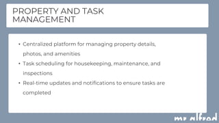Mr. Alfred - Vacation Rental Property Management System (PMS) Features ...