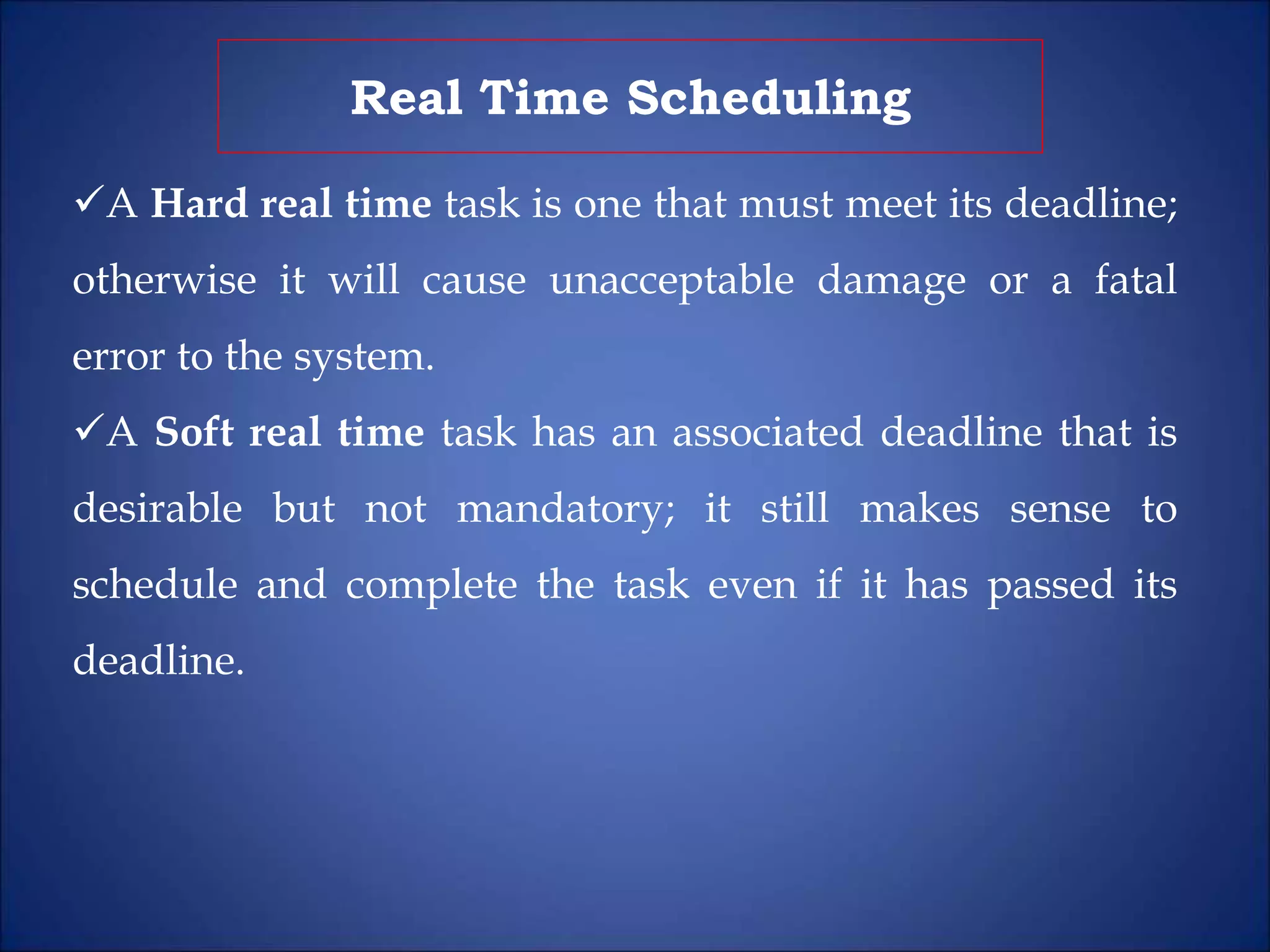 CS 23 Operating System Design Principles_MULTIPROCESSOR AND REAL TIME SCHEDULING | PPT