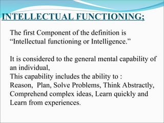 Mental retardation in pediatric population .ppt