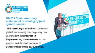 Briefing on the upcoming UNFSS +4 Stocktake | PPTX