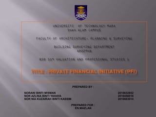 private finance initiative (PFI) | PPTX