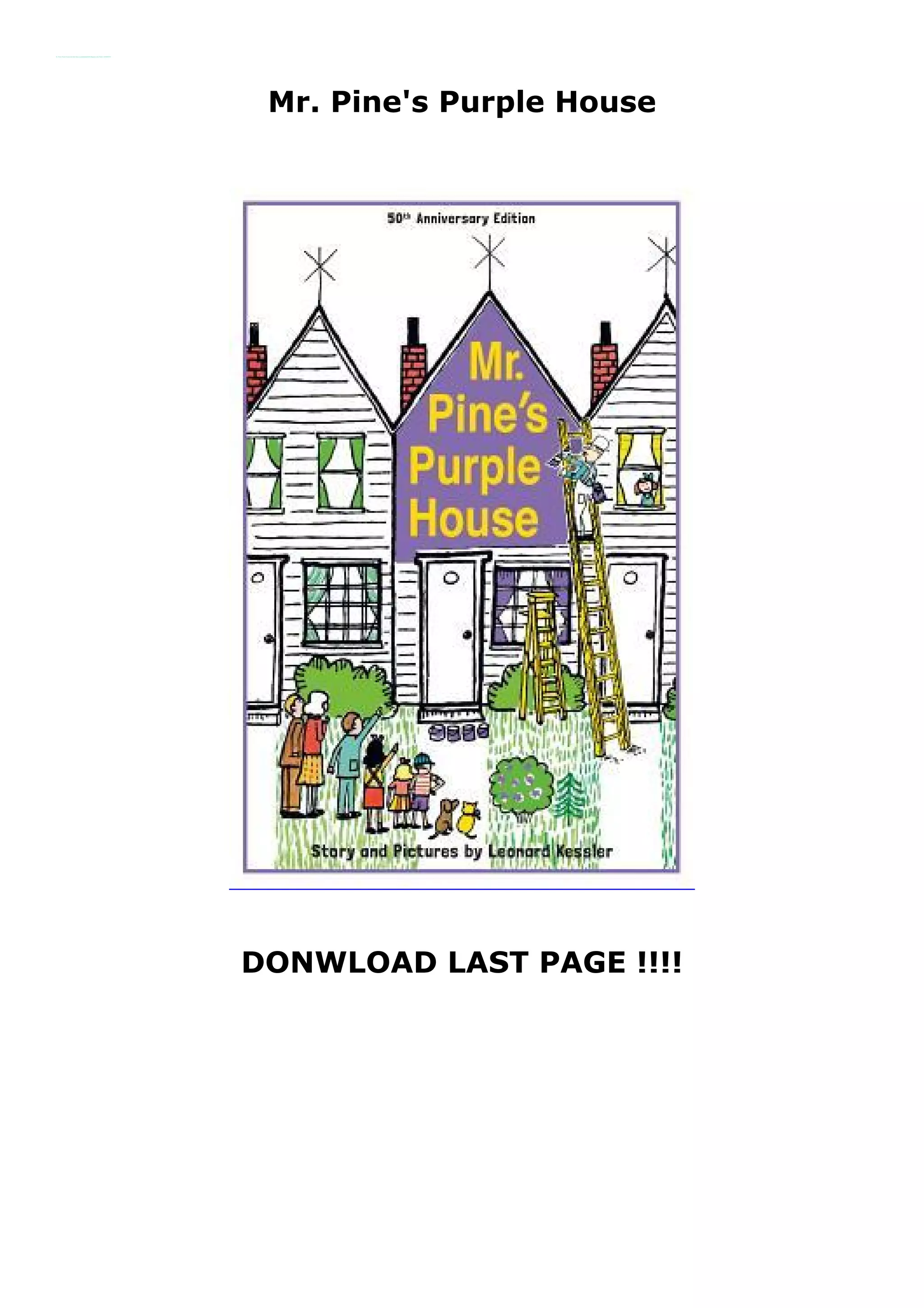 Mr. Pine's Purple House | PDF