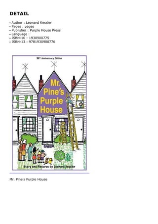 Mr. Pine's Purple House | PDF
