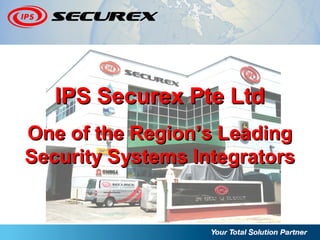 BCM Institute MTE Richard Stuart - IPS Securex: Journey to be Resilient ...