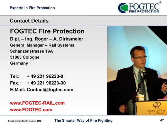 Mr. roger fogtec fire protection | PPT