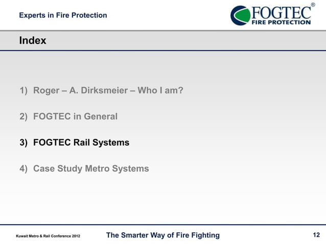 Mr. roger fogtec fire protection | PPT