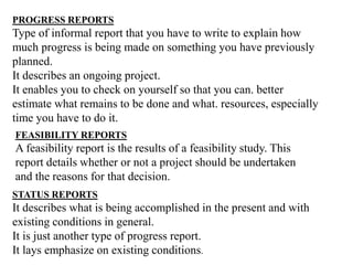 MARKETING RESEARCH, TYPES OF REPORTS, REPORTS OF Research | PPTX