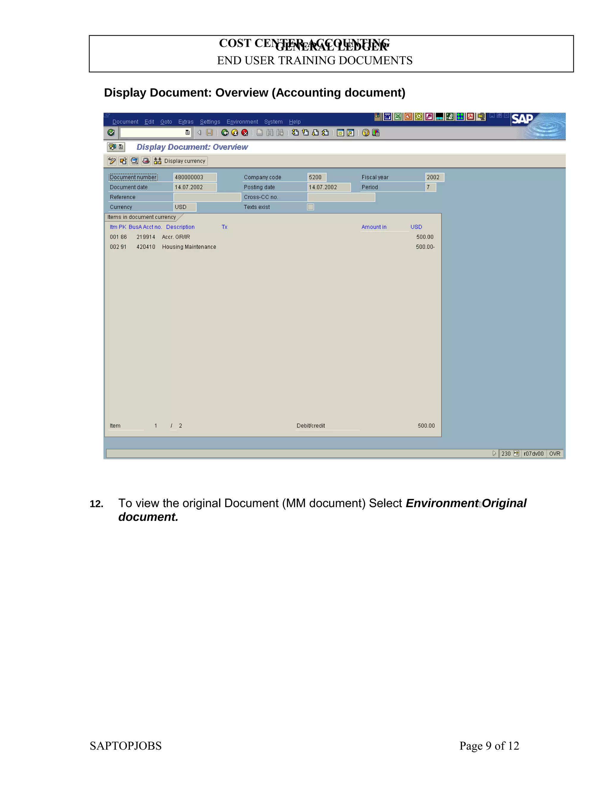 Mr11 grir clearing account maintenance | DOC