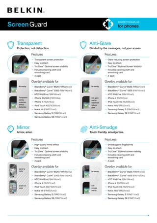 Screen overlays phone_pb_uk | PDF | Smartphones | Consumer Electronics