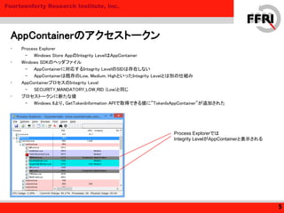 Mr201210 window 8 app_container_sandbox | PPT