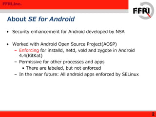 MR201408 SE for Android Overview | PPT