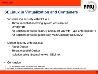 MR201411 SELinux in Virtualization and Containers | PPT