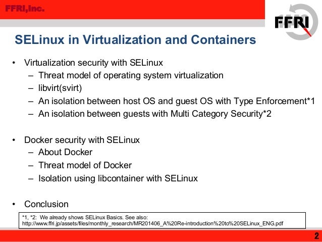 Mr201411 Selinux In Virtualization And Containers 