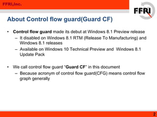 MR201412 Windows New Security Features - Control Flow Guard | PPT