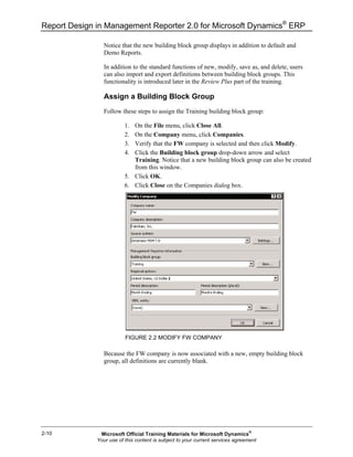 Mr20 enus 02-Report Design in Management Reporter 2.0 for Microsoft ...