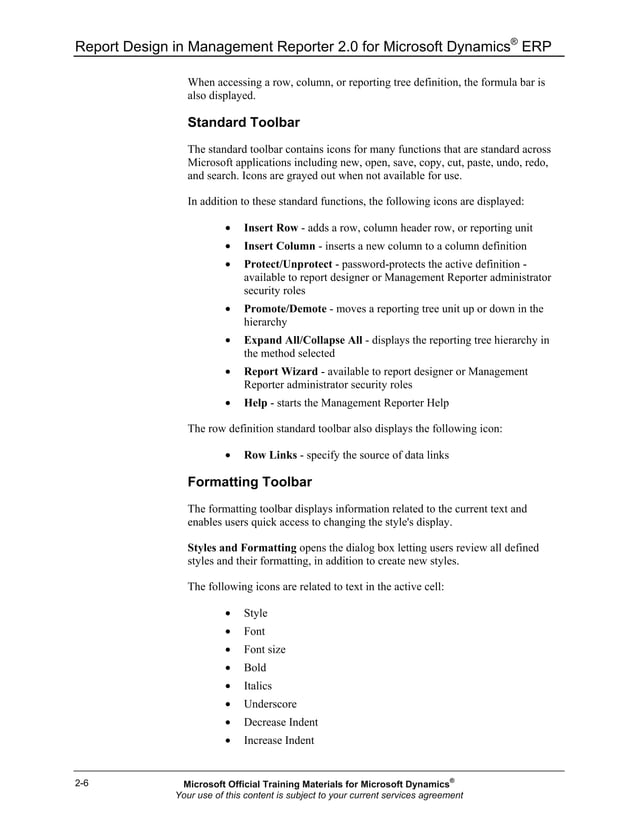 Mr20 enus 02-Report Design in Management Reporter 2.0 for Microsoft ...