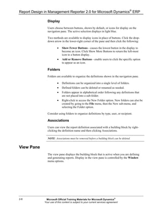 Mr20 enus 02-Report Design in Management Reporter 2.0 for Microsoft ...