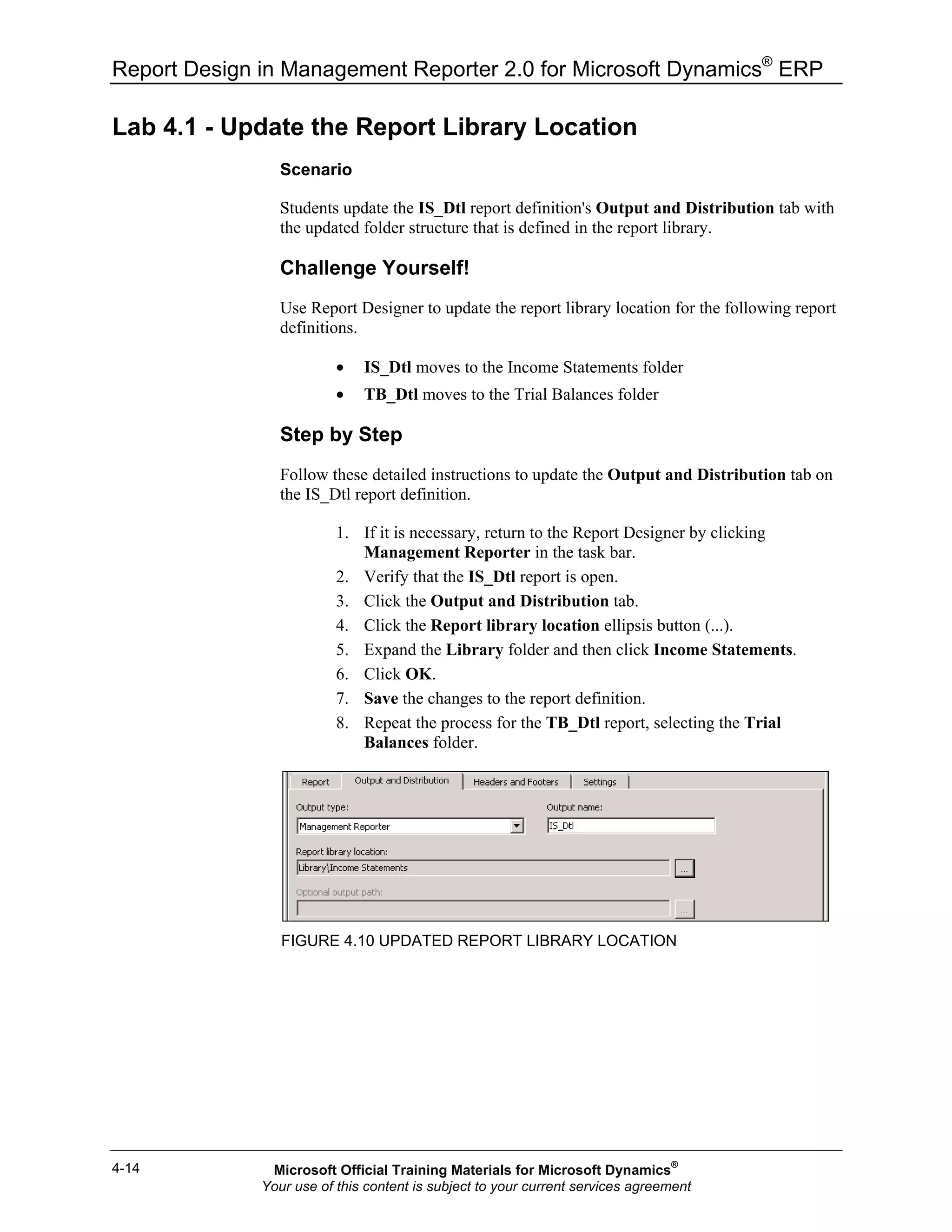 Mr20 enus 04-Report Design in Management Reporter 2.0 for Microsoft Dynamics® ERP | PDF