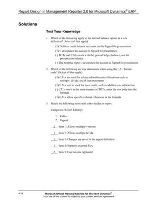 Mr20 enus 04-Report Design in Management Reporter 2.0 for Microsoft ...