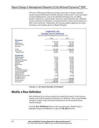 Mr20 enus 04-Report Design in Management Reporter 2.0 for Microsoft ...