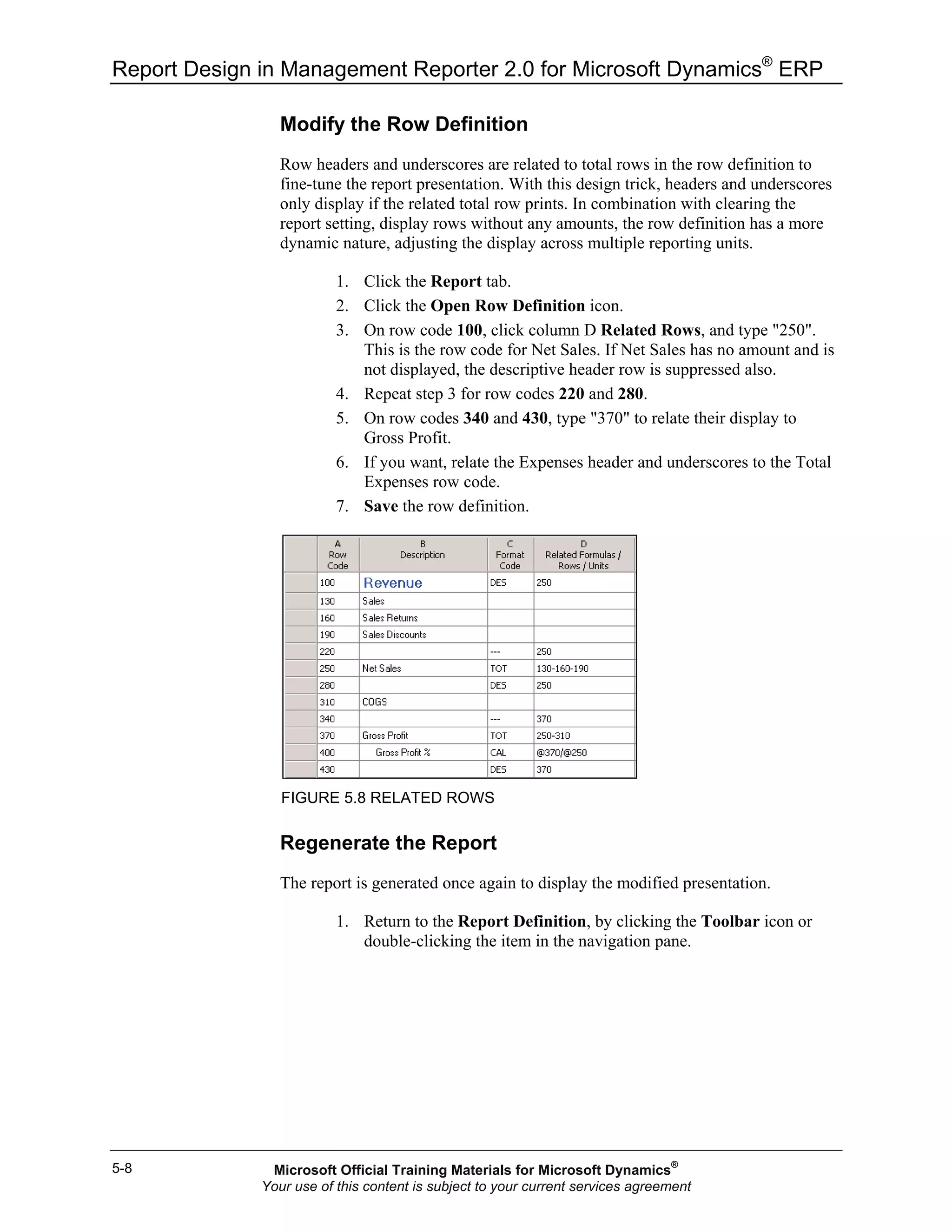 Mr20 enus 05-Report Design in Management Reporter 2.0 for Microsoft ...