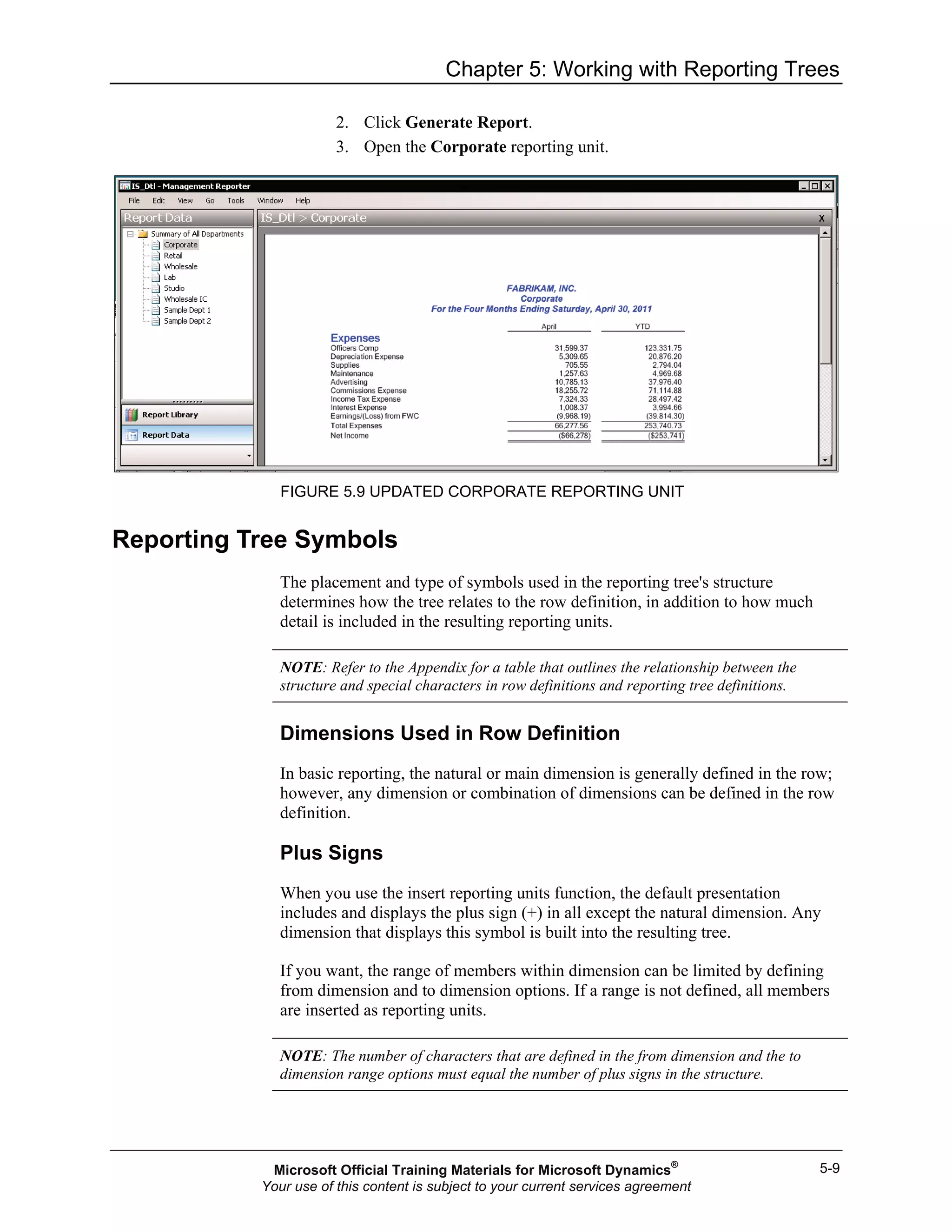 Mr20 enus 05-Report Design in Management Reporter 2.0 for Microsoft ...