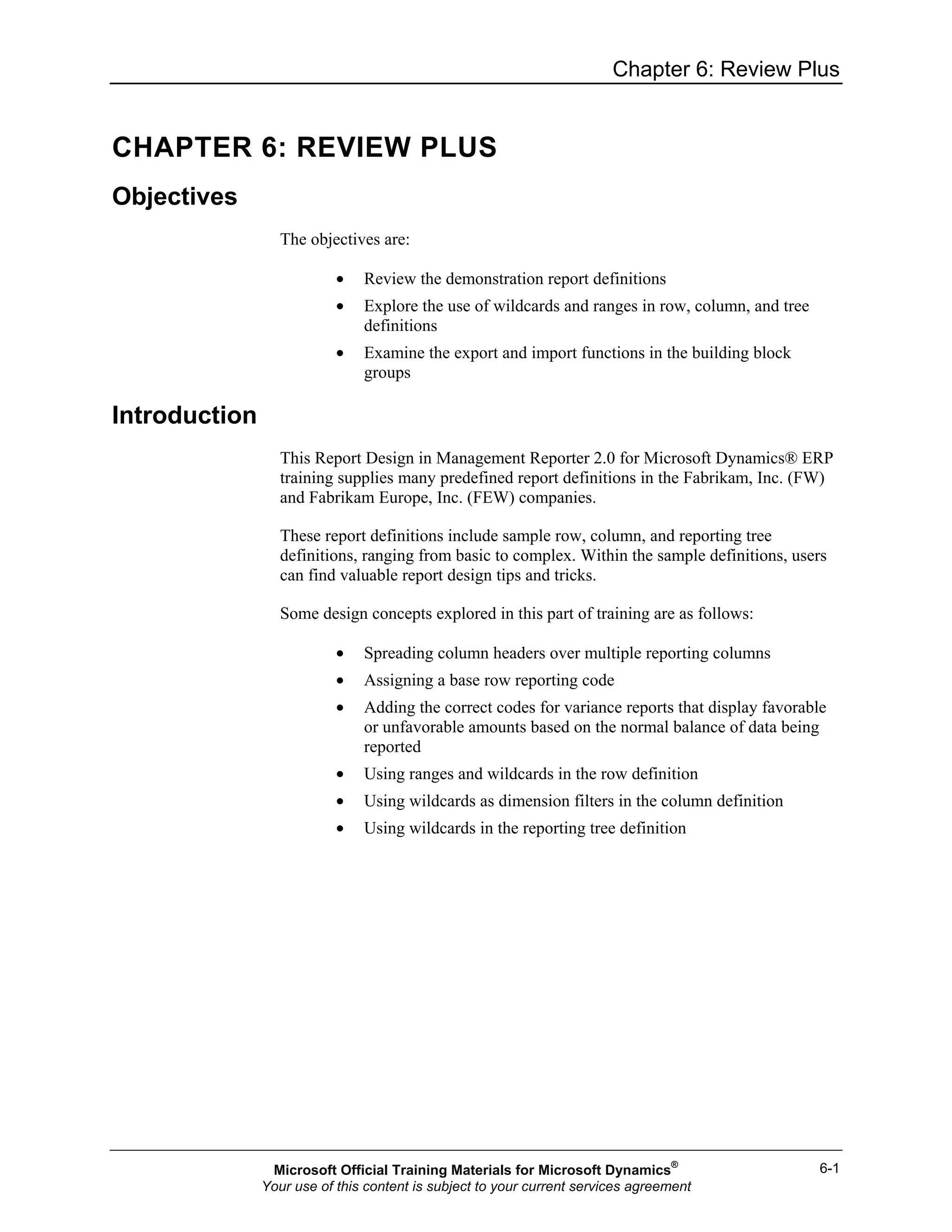 Mr20 enus 06-Report Design in Management Reporter 2.0 for Microsoft ...