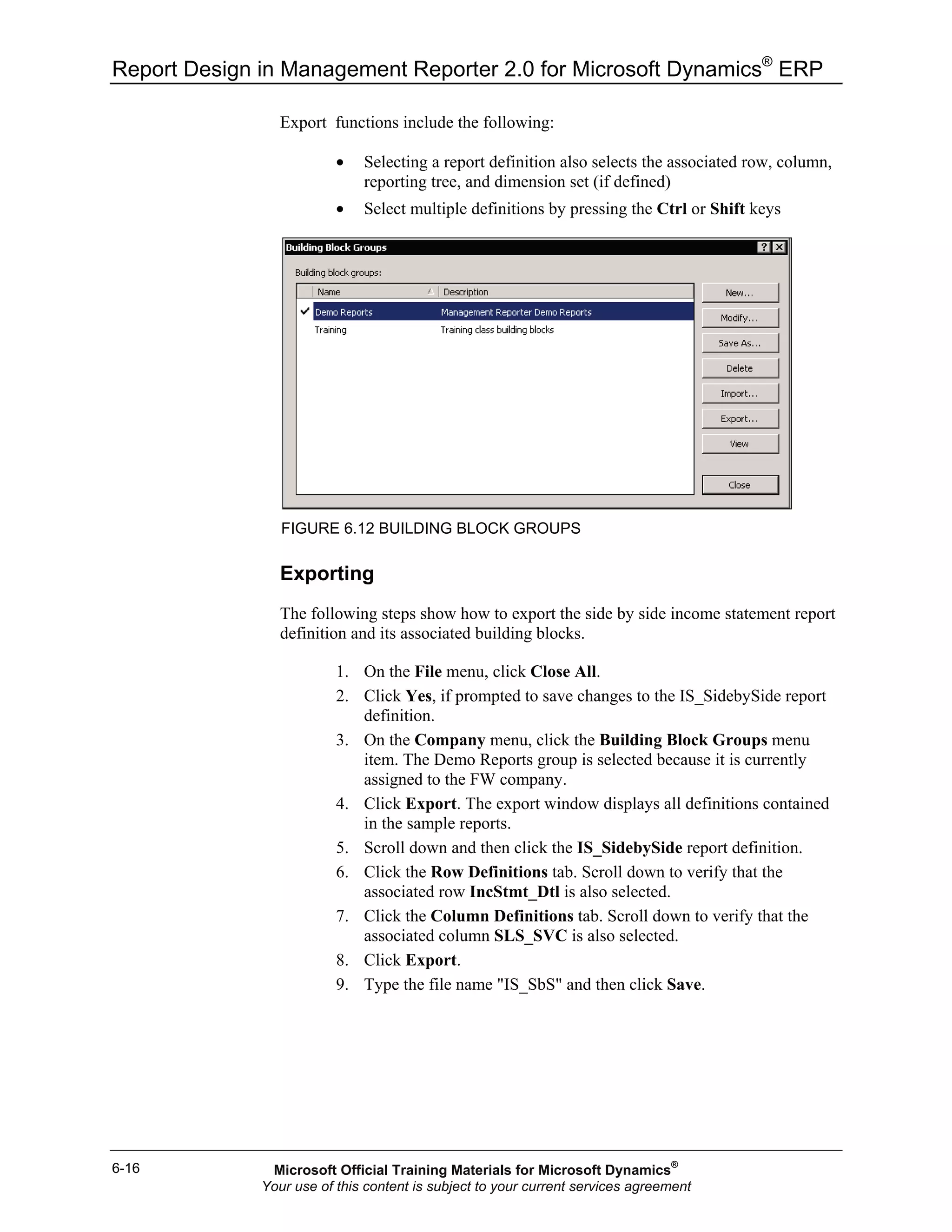 Mr20 enus 06-Report Design in Management Reporter 2.0 for Microsoft Dynamics® ERP | PDF