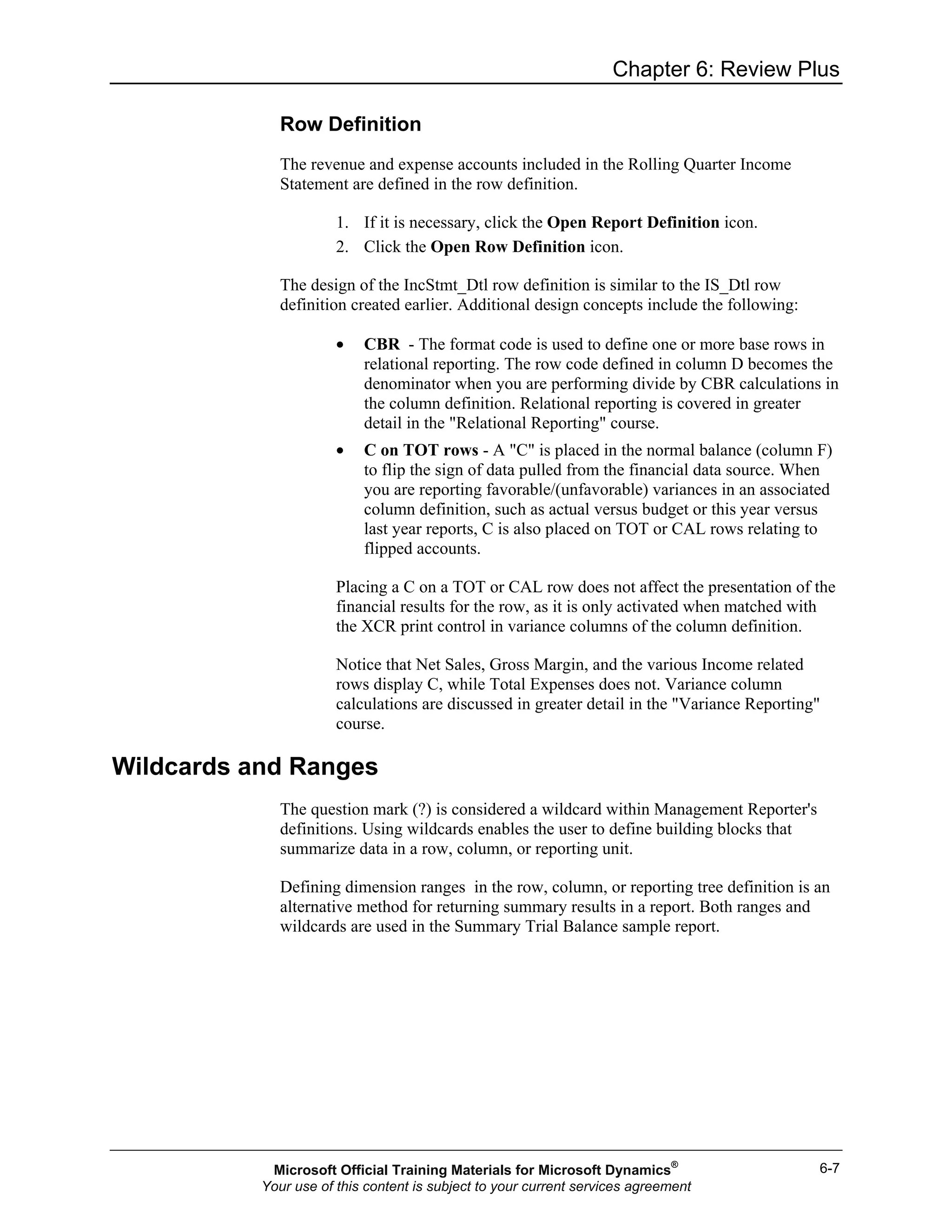 Mr20 enus 06-Report Design in Management Reporter 2.0 for Microsoft ...