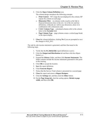 Mr20 enus 06-Report Design in Management Reporter 2.0 for Microsoft ...