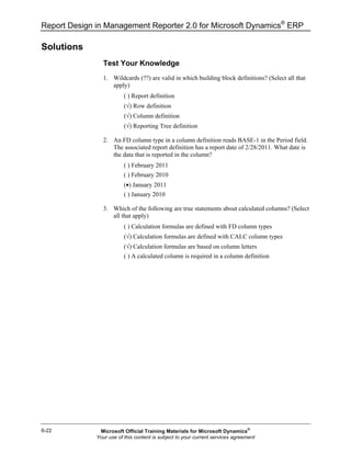 Mr20 enus 06-Report Design in Management Reporter 2.0 for Microsoft ...