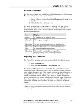Mr20 enus 06-Report Design in Management Reporter 2.0 for Microsoft ...