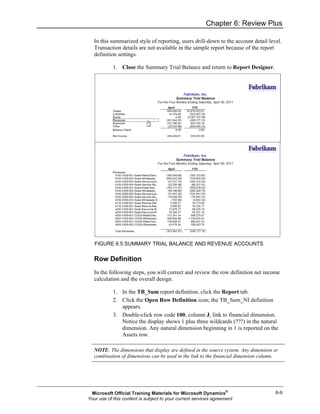 Mr20 enus 06-Report Design in Management Reporter 2.0 for Microsoft ...